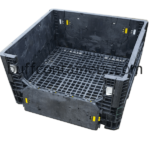 Plastic Folding Bulk Shipping Container 48 x 45 x 25" 1,800 lb ...