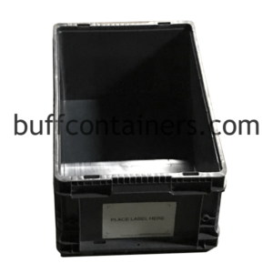 Plastic Straight Wall Tote 24x15x9″ - Buff Containers