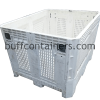 Vented Plastic Storage Bin 484030" - Buff Containers